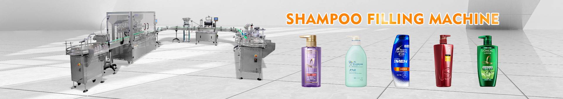 Automatic Shampoo Filling Capping Labeling Line With Coding Machine